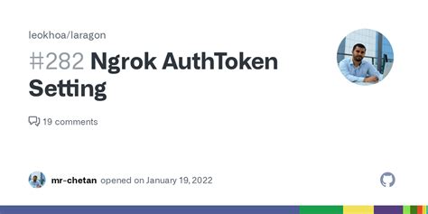 Ngrok Authtoken Setting · Issue 282 · Leokhoalaragon · Github