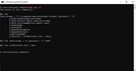 How To Use The Net Use Command In Windows
