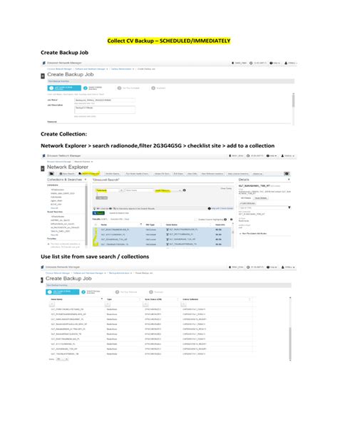 Collect Cv Backup Scheduled