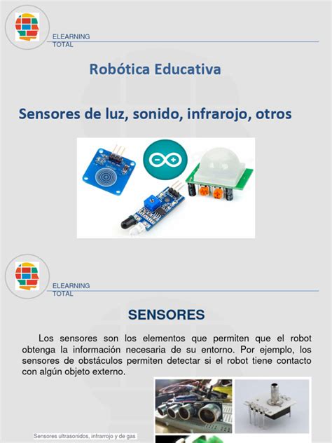 Robótica Sensores De Luz Sonido Infrarrojo Otros Pdf Sensor Ultrasonido