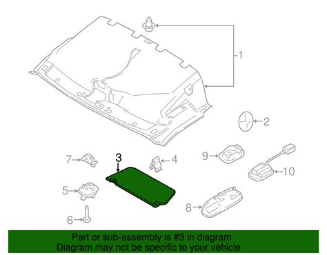 2021 2024 Ford Visor Assembly Sun Mk4z 6104104 Db Walls Ford Parts