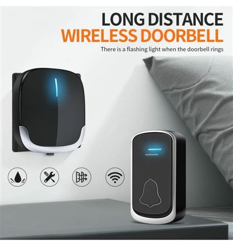 현관벨 풍경종 학교 출입문 무선 미니 도어벨 지능형 홈 웰컴 초인종 방수 300m 원격 스마트 문짝 벨 티몬