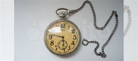 Редкие карманные часы Молния на цепочке СССР купить в Калининграде ...