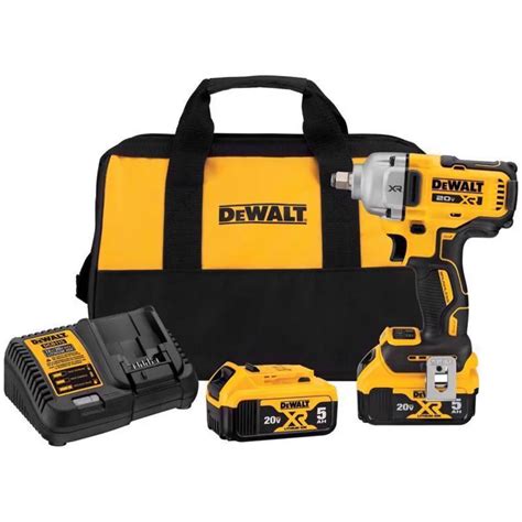 Dewalt 20v Max 12 In Cordless Brushless Mid Range Impact Wrench Kit