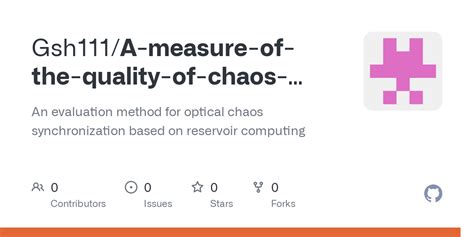 Github Gsh111a Measure Of The Quality Of Chaos Synchronization An