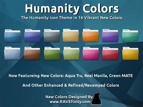 Ravefinity Humanity Colors Icon Theme