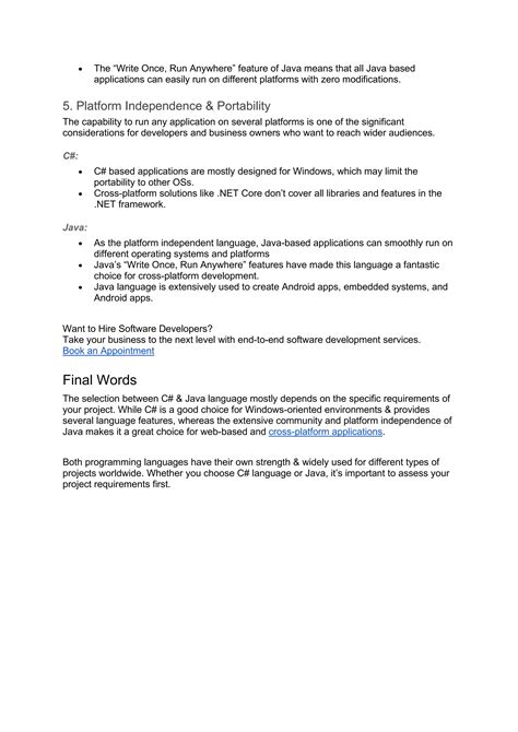c vs java what are the differences pdf