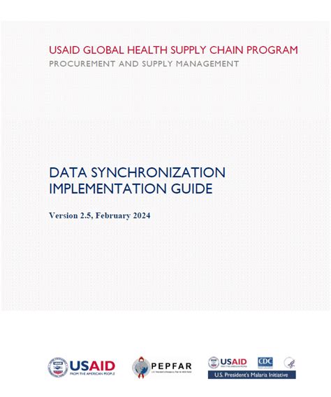 Ghsc Psm Data Synchronization Implementation Guide And Data Synchronization Attribute Guide