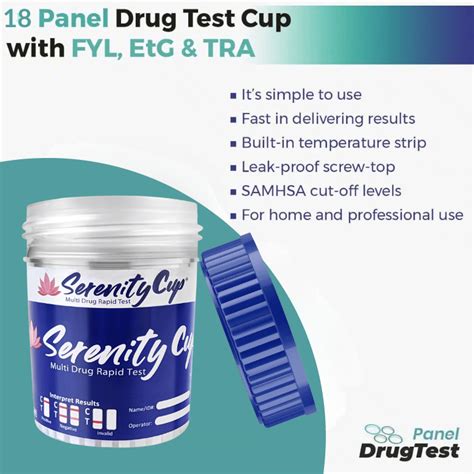 18 Panel Instant Drug Test Cup With Adulterants