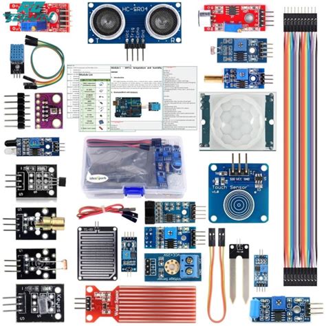 Rctown ชุดโมดูลเซนเซอร์ 22 In 1 สําหรับ Arduino Sensor Raspberry R3 Set Rctown ชุดโมดูลเซนเซอร์ 22 In 1 สําหรับ Arduino Sensor Raspberry R3 Set