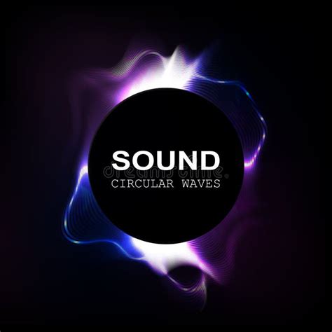 Vector Sound Wave Radial Equalizer Dynamic Volume Stock Vector Illustration Of Color Music