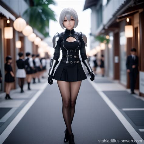 Yorha S Tiny Dressed Figure Stable Diffusion Online