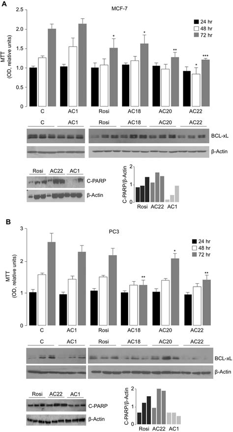 Comparison Between Rosiglitazone AC18 AC20 And AC22 On Cell Download Scientific Diagram