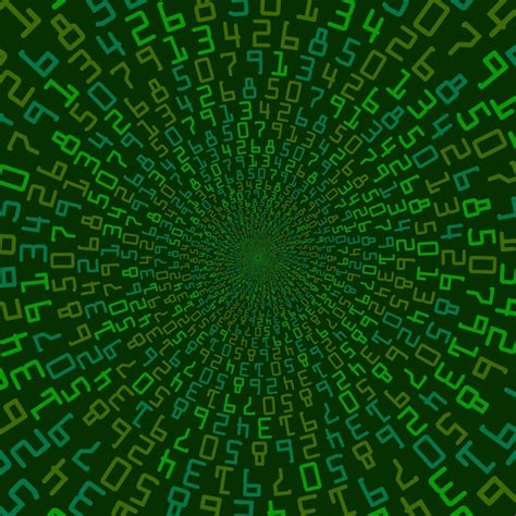 Premium Vector A Circular Matrix A Background With A Chaotic