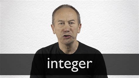 How To Pronounce Integer In British English Youtube
