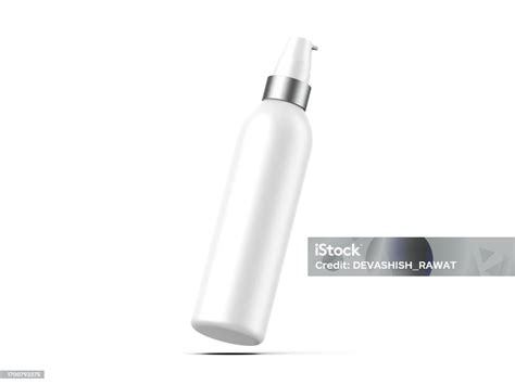 디스펜서 모형이 있는 흰색 화장품 병 뷰티 스킨 케어 제품 용기 펌프 모형 3d 렌더링 일러스트레이션 0명에 대한 스톡 사진 및 기타 이미지 Istock