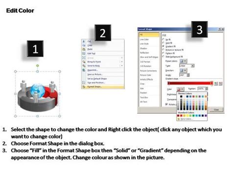 PowerPoint Templates Circular Chart With Globe Ppt Theme