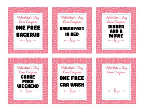 Printable Couple Coupons