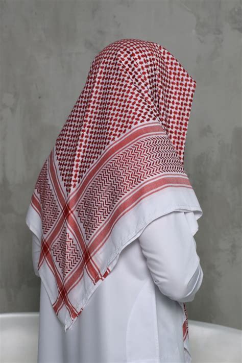 Red And White Keffiyeh Scarfshemagh Green Keffiyeh Red Keffiyeh