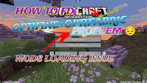 OPTIFINE OPTIFABRIC PROBLEM MODS LOADING ISSUE HOW TO FIX BY Mr Buddy YouTube