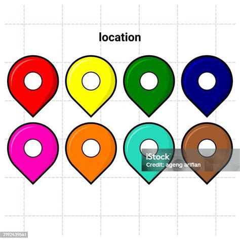 위치 핀 다양한 색상의 위치 아이콘 벡터 일러스트 레이 션 0명에 대한 스톡 벡터 아트 및 기타 이미지 0명 3차원 형태 검색 Istock