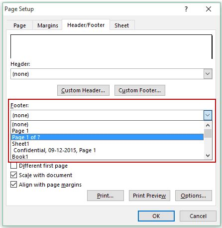 How To Insert Page Numbers In Excel Worksheets
