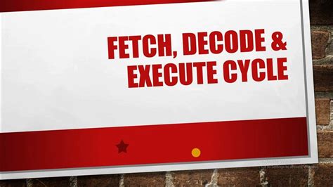Fetch Execute Cycle O Level Computer Science Igcse Computer Youtube