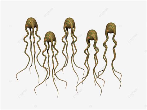 Bizarre Pathogen With Many Continuations Tentacles Bacteria Viruses