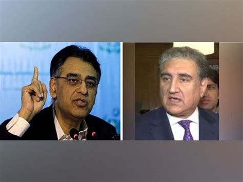 Pakistan Tehreek E Insaf Leaders Shah Mahmood Qureshi Asad Umar Appear Before Fia In Cypher