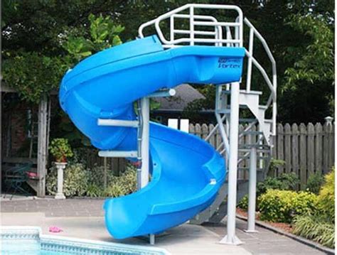 Above Ground Pool Slide Installation