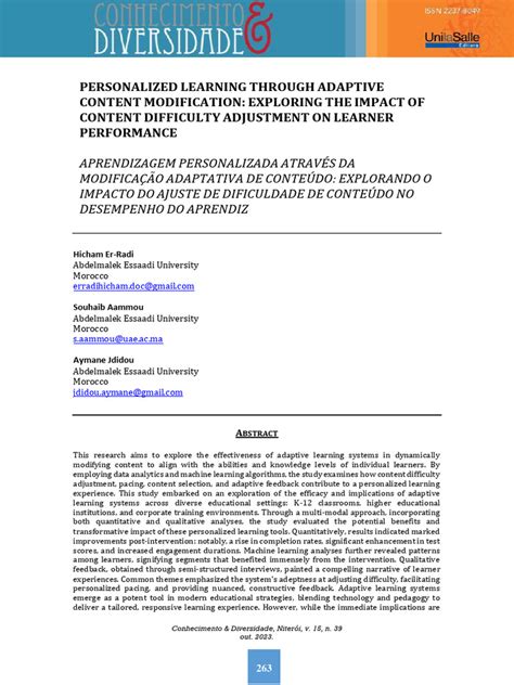 art 16 personalized learning through adaptive content modification