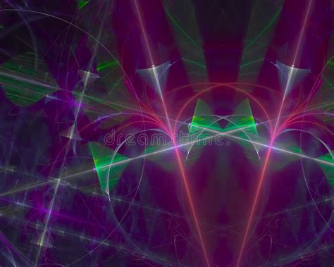 Abstract Fractal Overlay Style Effect Futuristic Creative Design