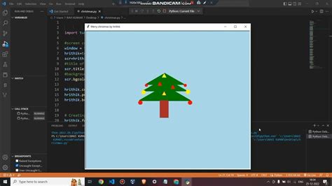 Christmas Tree Craft 🎄 Christmas Tree Using Python Python Turtle Graphics Christmastree Youtube