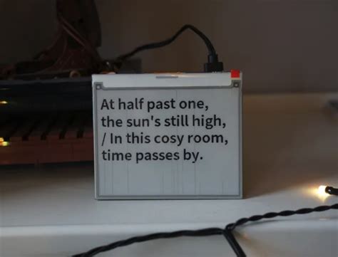 chatgpt writes poems to tell the time raspberry pi