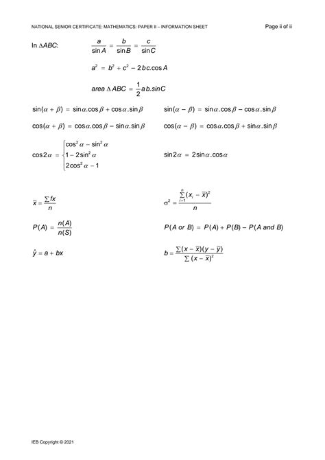 Solution Ieb Assessment Matters National Senior Certificate