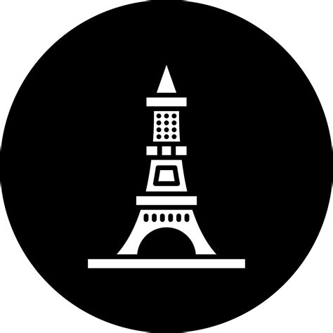 Eiffel Tower Vector Icon Style 22623352 Vector Art At Vecteezy