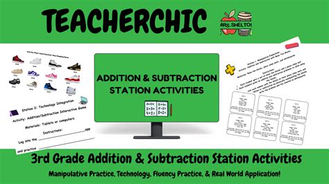 3rd Grade Addition And Subtraction Station Activities Teacherchic