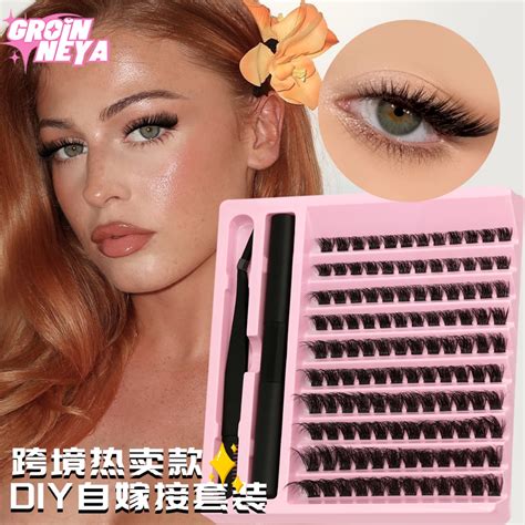 Lash Clusters Kit Diy Lash Extension Kit 8 16mm Cluster With Lash Bond And Seal Lash Applicator