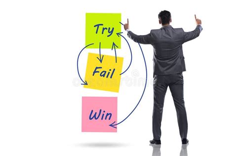 Business Concept Of Try Fail Win Stock Image Image Of Idea Concept