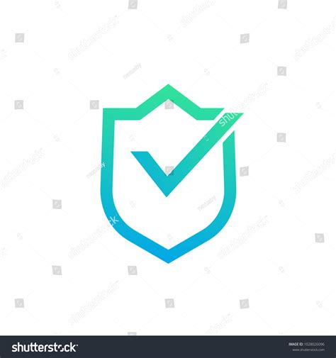 Security Concept Shield Checkmark Vector Stock Vector Royalty Free 1028026096 Shutterstock