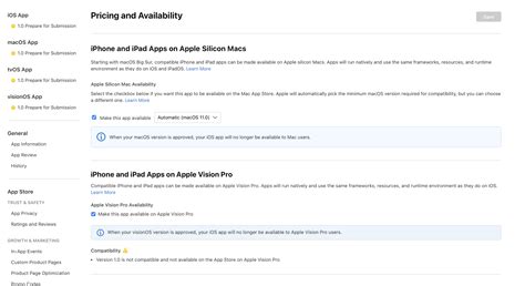 Manage Availability Of Iphone And Ipad Apps On Apple Vision Pro Manage Your Apps Availability