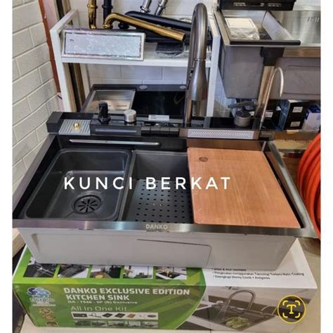Jual Danko Kitchen Sink Kran Piano Bak Cuci Piring Terbaru New Model Bcp Minimalis Modern Black