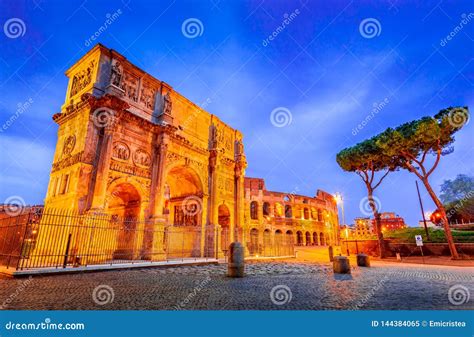 Arch Of Constantine Rome Italy Stock Image Image Of Historic