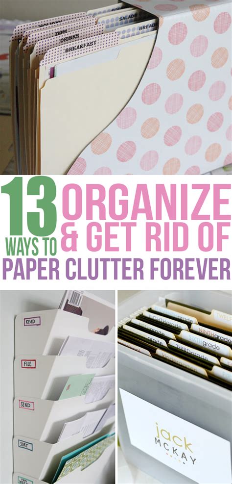 Decoration Want To Get Rid Of Paper Clutter In Your Home Follow These Ideas To Keep Papers
