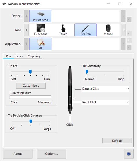 Customize Your Pen Settings