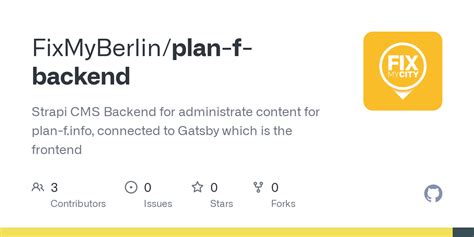 Github Fixmyberlinplan F Backend Strapi Cms Backend For Administrate Content For Plan