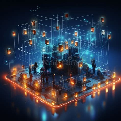 Interconnected Smart Factory Concept Illustration Image Stock Illustration Illustration Of