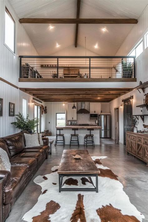 Stunning Barndominium Interior Photos Showcasing Rustic Modern Living