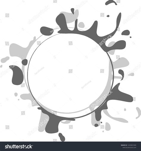Splash Frame Vector Stock Vector Royalty Free 1243067209 Shutterstock