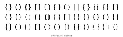 Text Brackets Collection Black Quotation Box Stock Vector Royalty Free 2131143359 Shutterstock